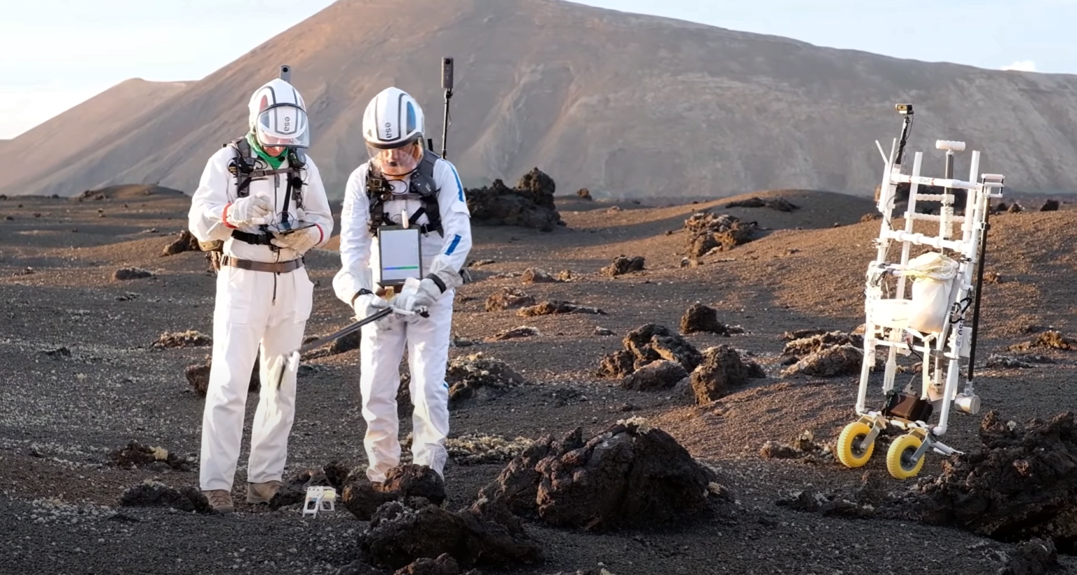 Preparing for a lunar spacewalk